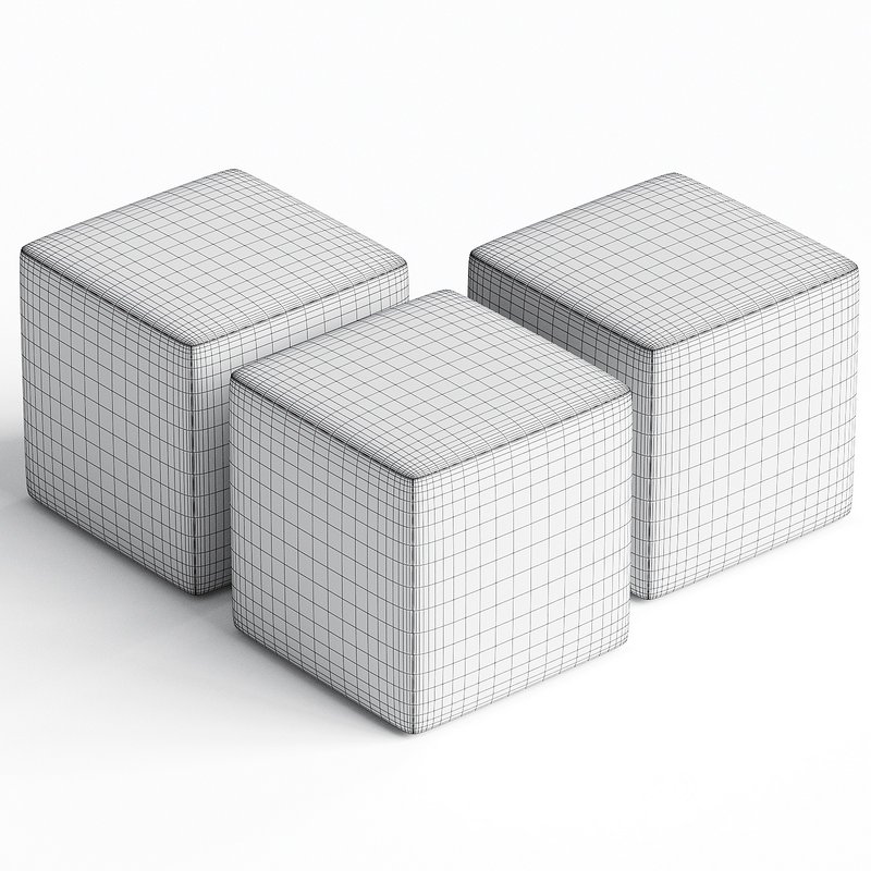 pouf 1 3d model Buy Download 3dbrute