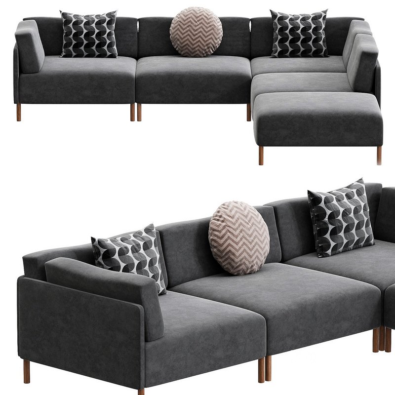 divan 3d model Buy Download 3dbrute