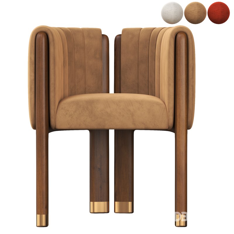 Crawford_Dining_Chair 3d model Buy Download 3dbrute
