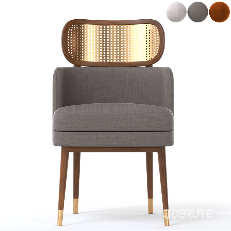 DINING CHAIR CARTER 3d model Buy Download 3dbrute