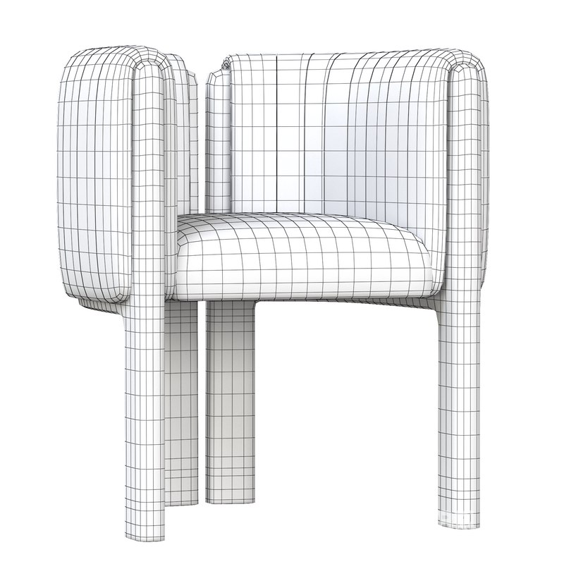 Crawford_Dining_Chair 3d model Buy Download 3dbrute