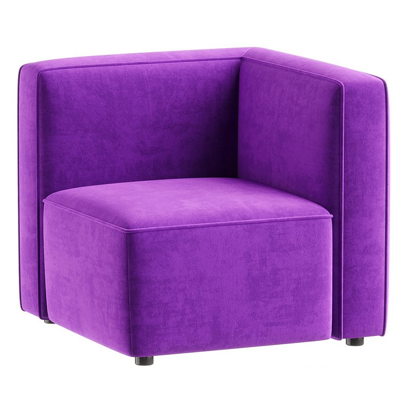 seriy kreslo kichkina 3d model Buy Download 3dbrute