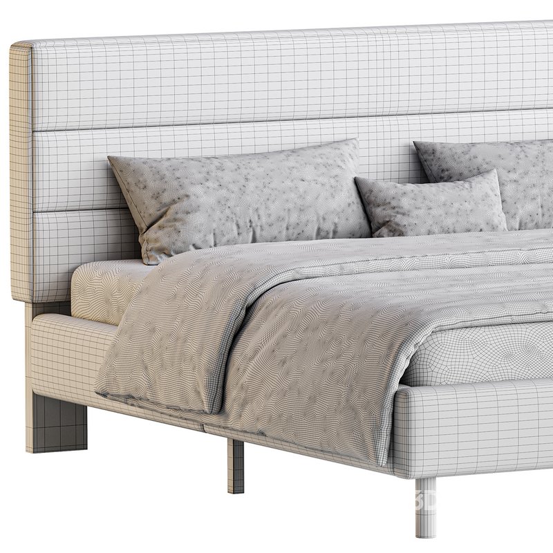 Twin Bed Frame 3d model Buy Download 3dbrute