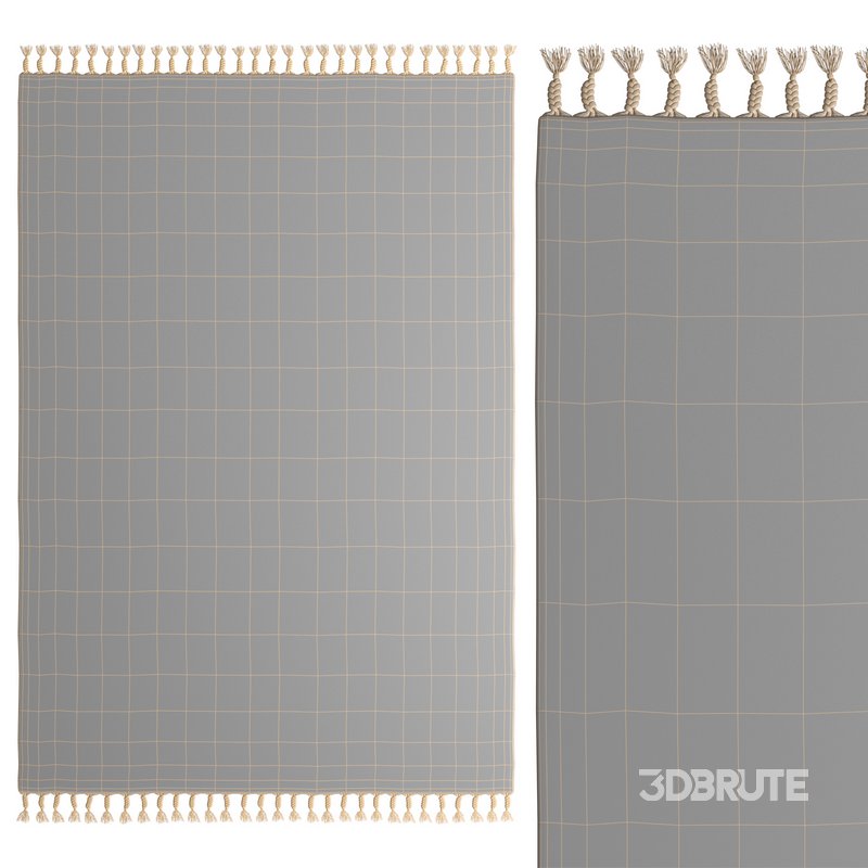 Storm Sky Abstract Shag Rug 3d model 3dbrute