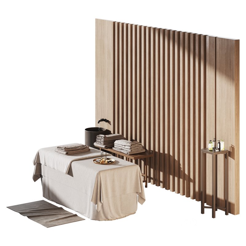 Modern spa and accessories 02 3d model 3dbrute