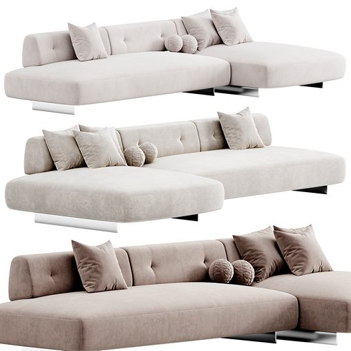 Sand Sofa By Lago - 3dbrute : 3dmodel furniture and decor