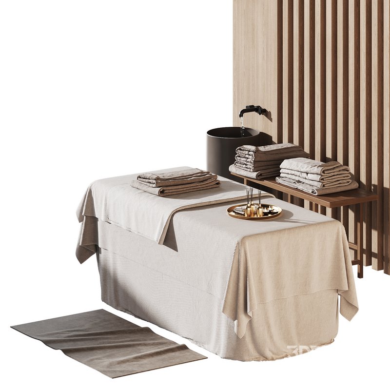 Modern spa and accessories 02 3d model 3dbrute