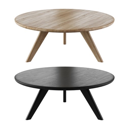 Round coffe table 3d model 3dbrute