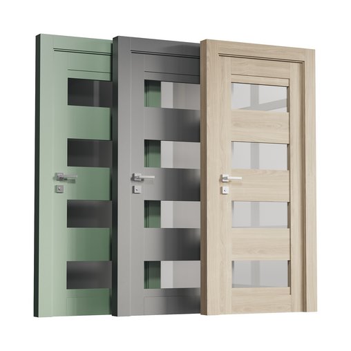 Modern interior door 16 3d model 3dbrute