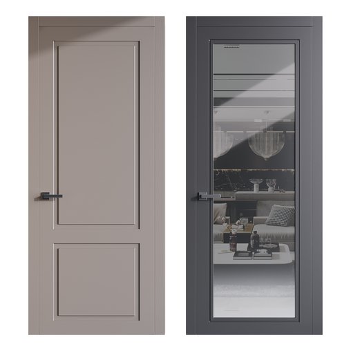 Modern entrance door 90 3d model 3dbrute