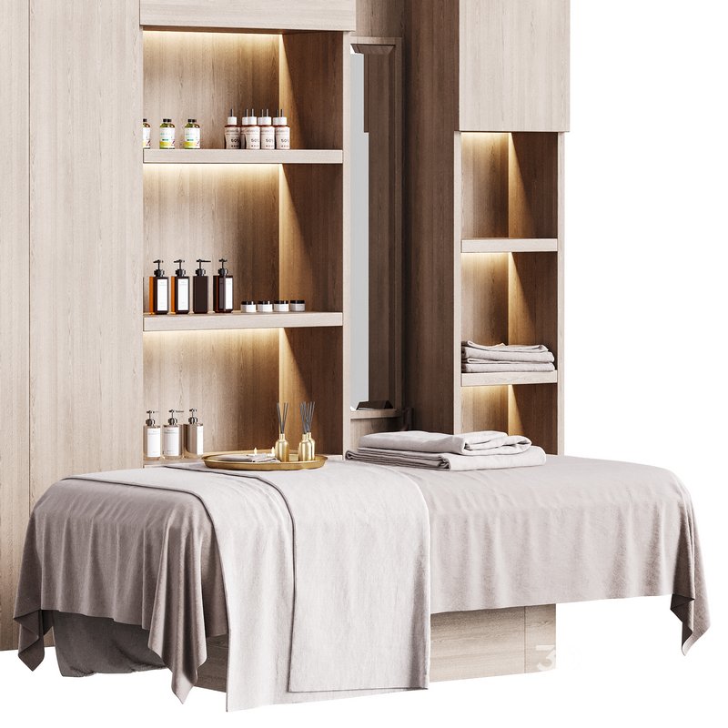 Modern spa and accessories 03 3d model 3dbrute