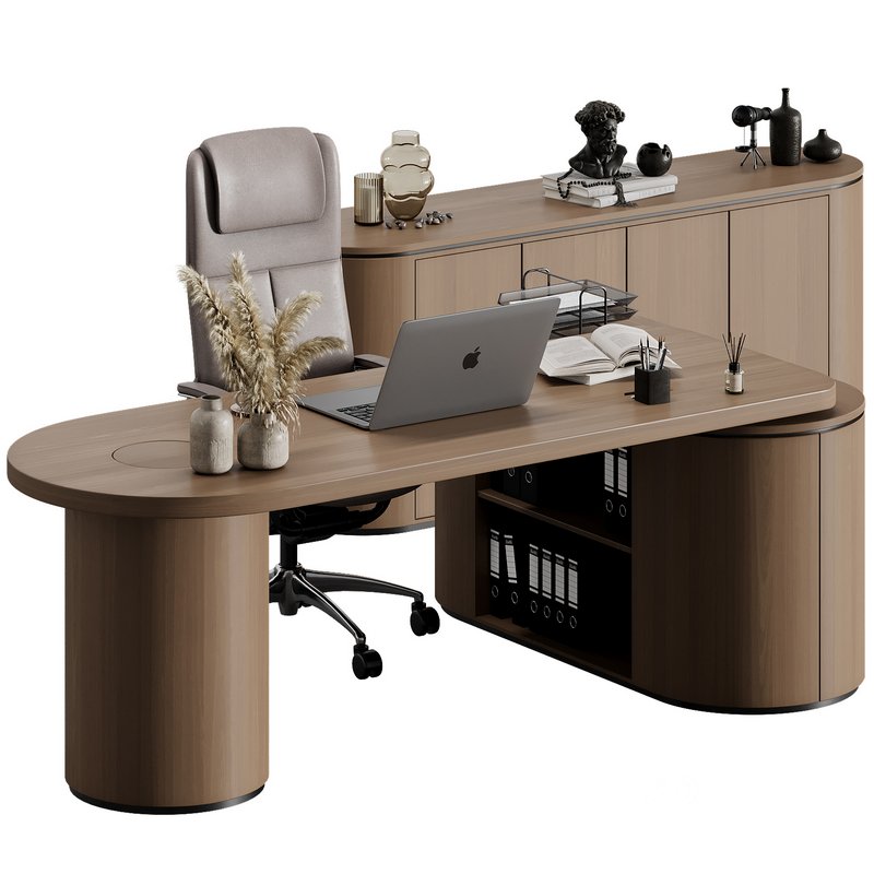 Office Furniture Manager set 26 3d model 3dbrute
