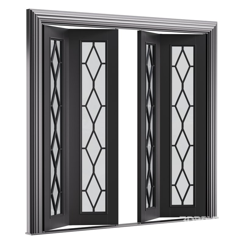 Modern entrance door 33 3d model 3dbrute