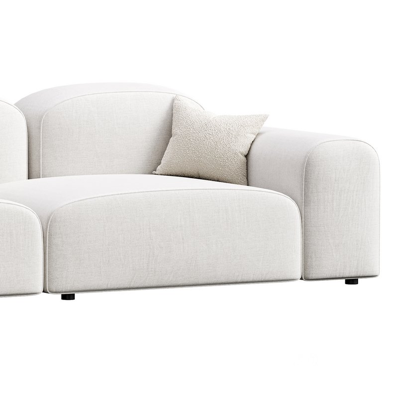 Modern Solid Sofa 3d model 3dbrute