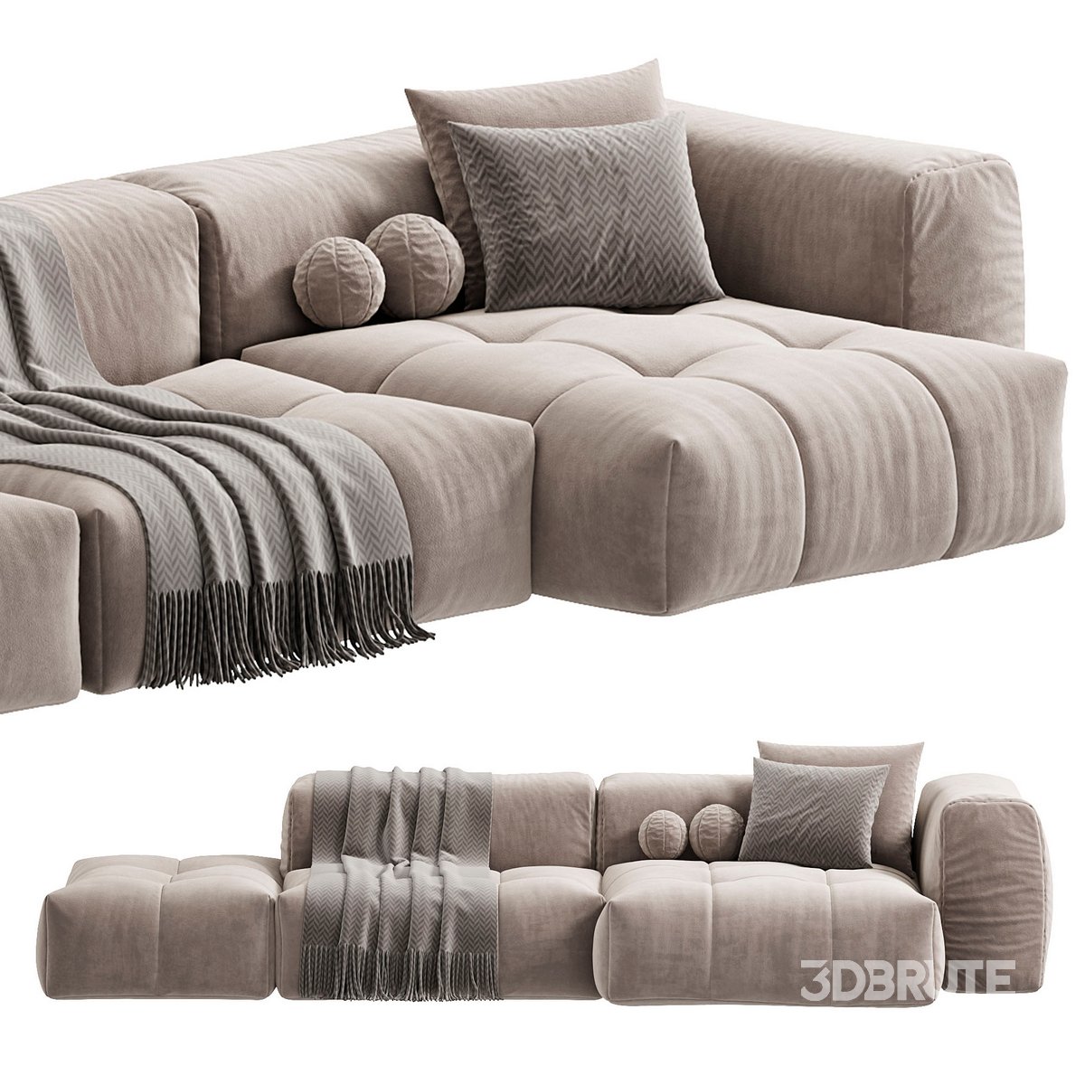 Modena Sofa 3d model 3dbrute