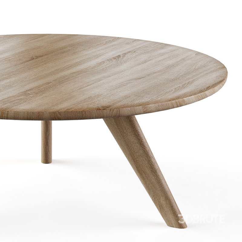 Round coffe table 3d model 3dbrute