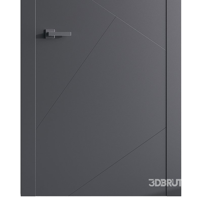 Modern entrance door 86 3d model 3dbrute