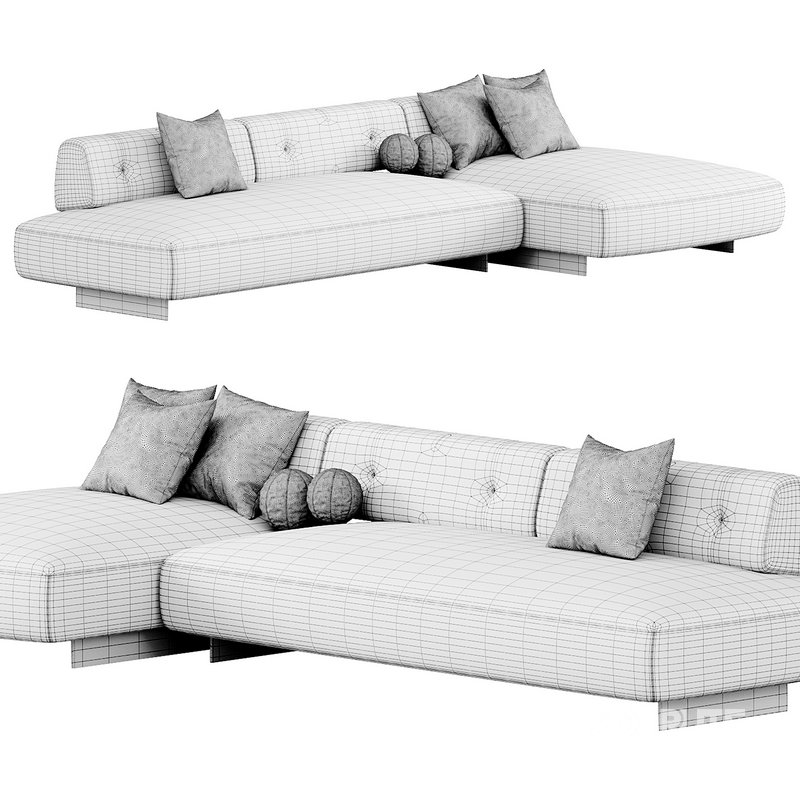 Sand Sofa By Lago 3d model 3dbrute