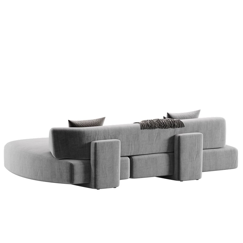 Gogan Sofa By Moroso 3d model Buy Download 3dbrute