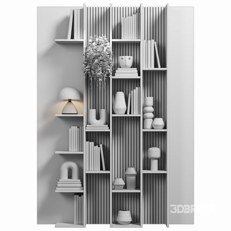 109 bookcase 109 3d model 3dbrute