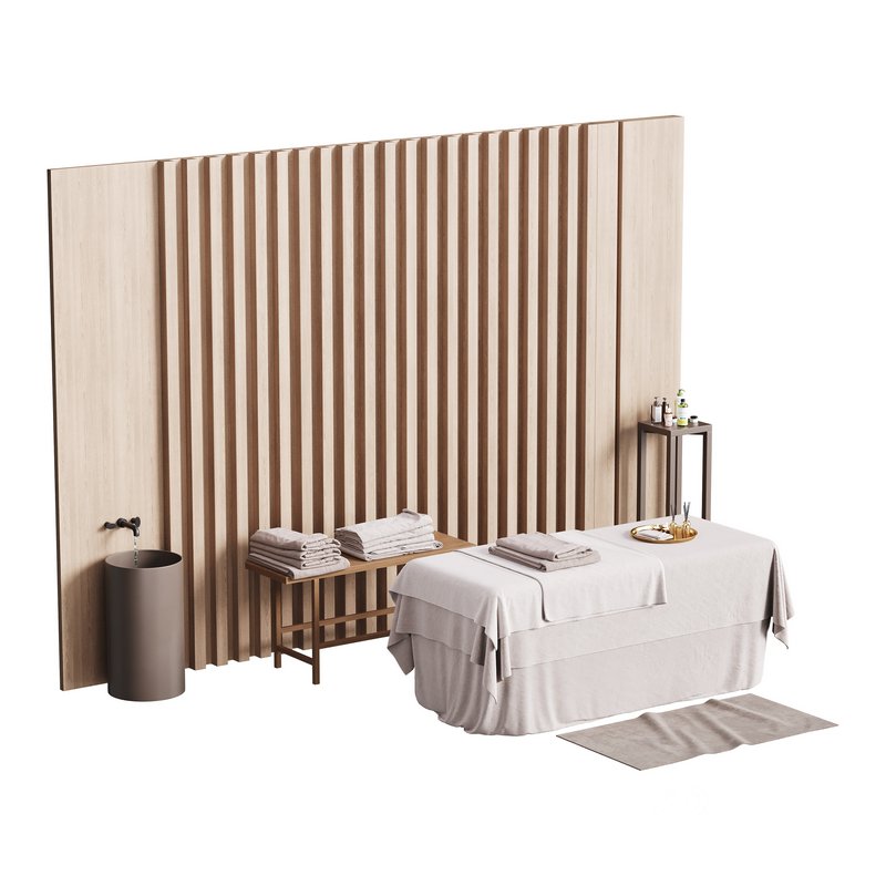 Modern spa and accessories 02 3d model 3dbrute