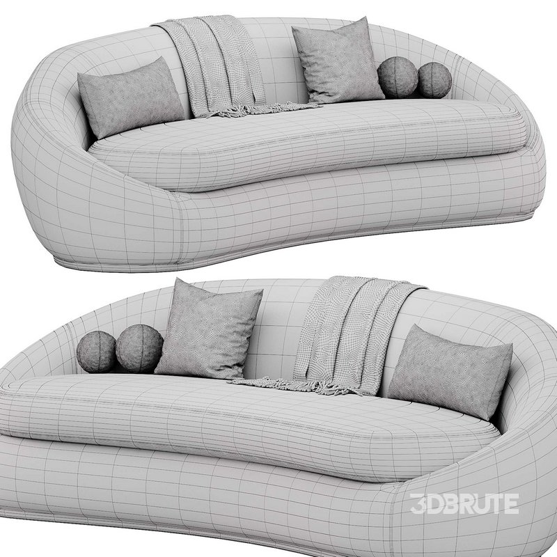 Monroe Sofa By Thayer Coggin 3d model 3dbrute