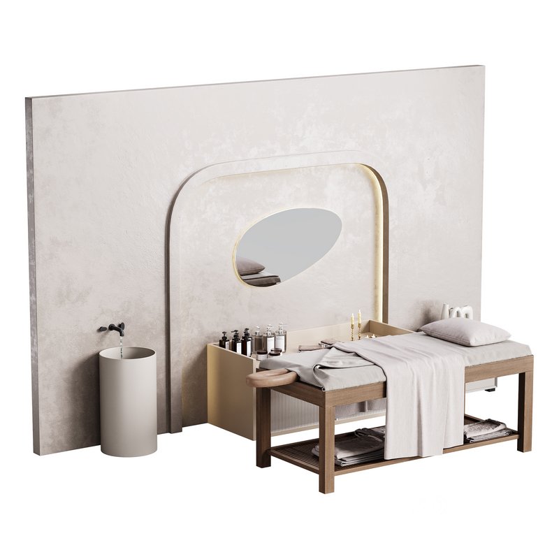 Modern spa and accessories - 3dbrute : 3dmodel furniture and decor