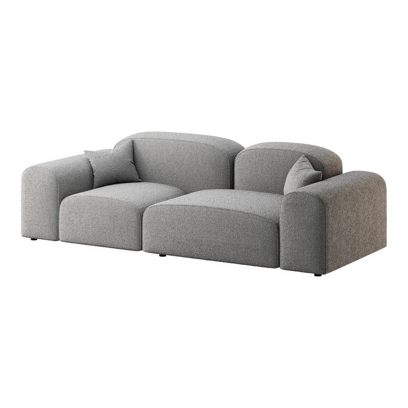 Modern Solid Sofa 3d model 3dbrute