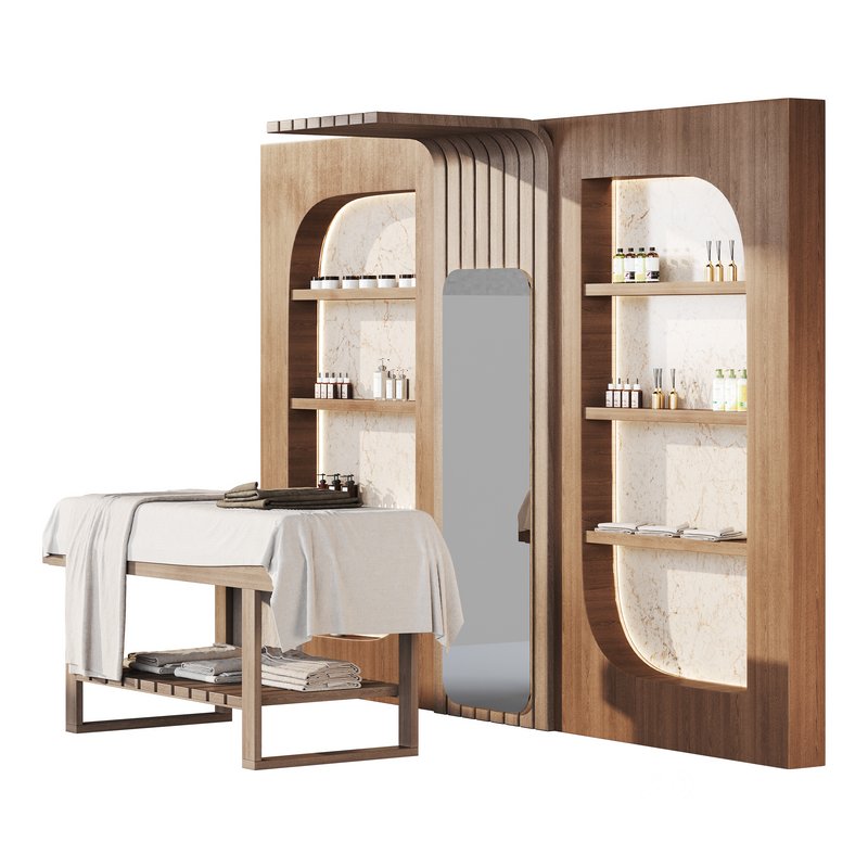 Modern spa and accessories 01 3d model 3dbrute