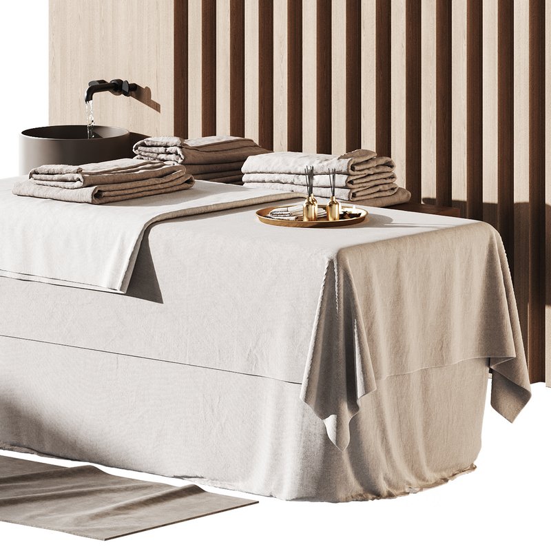 Modern spa and accessories 02 3d model 3dbrute