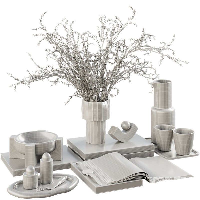 decorative composition 3d model Buy Download 3dbrute