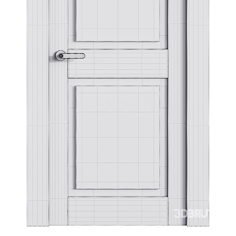 Modern entrance door 41 3d model 3dbrute