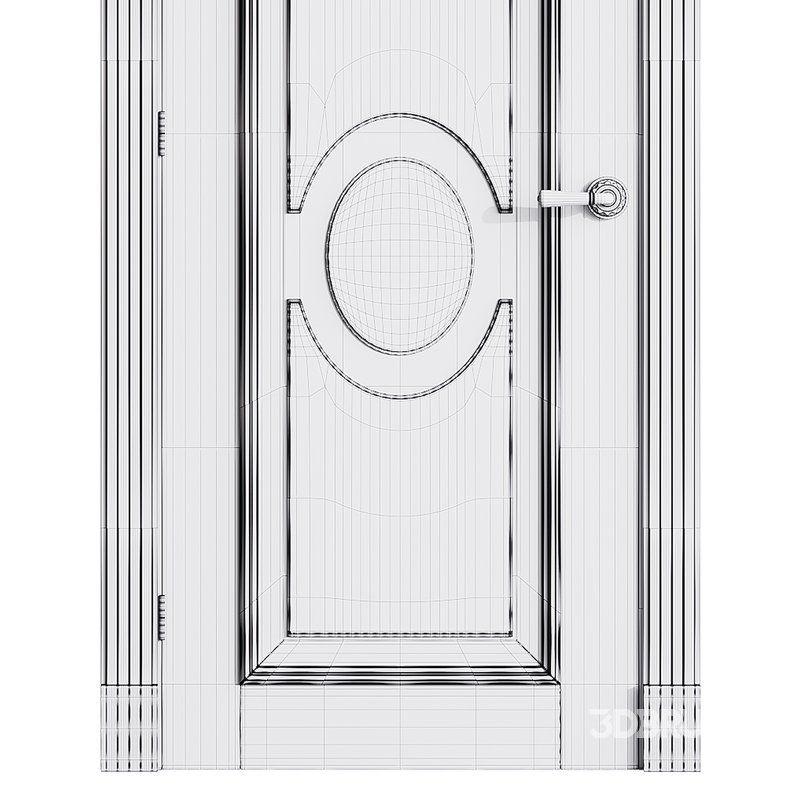 Modern entrance door 65 3d model 3dbrute