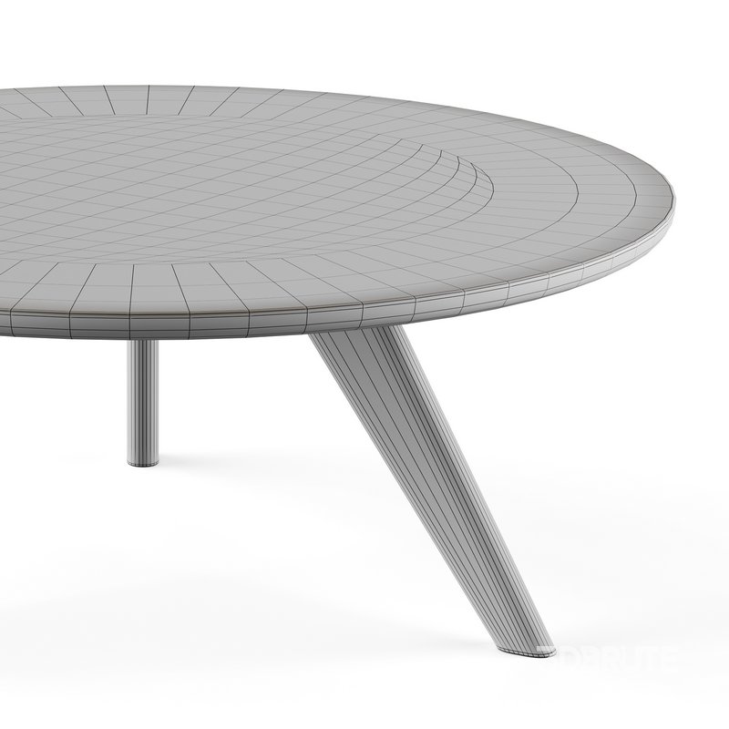 Round coffe table 3d model 3dbrute
