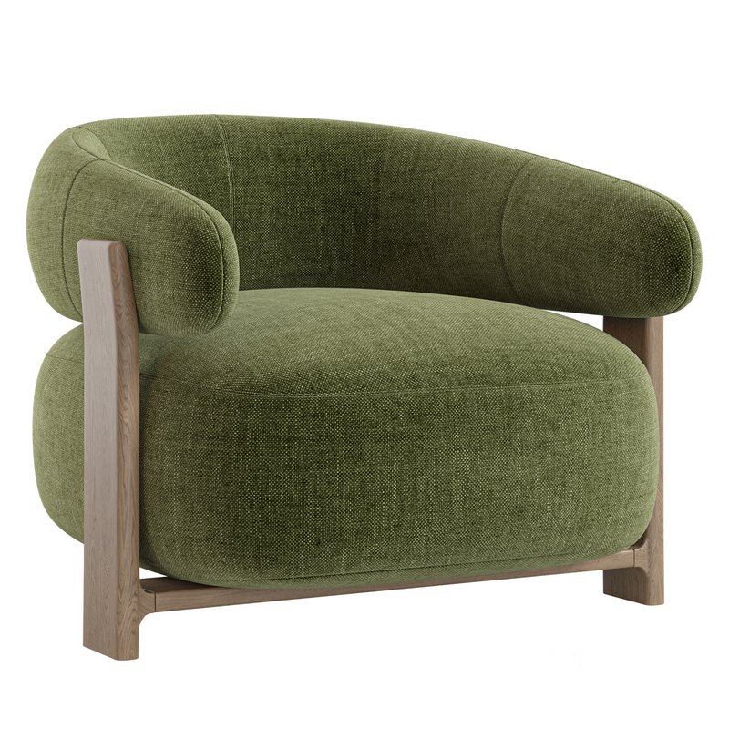 Kave Home Granite Armchair 3d model 3dbrute