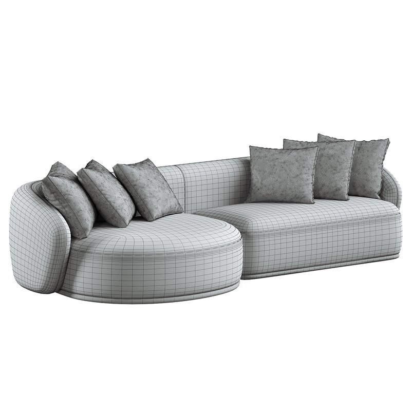 Capsule sofa 3d model 3dbrute