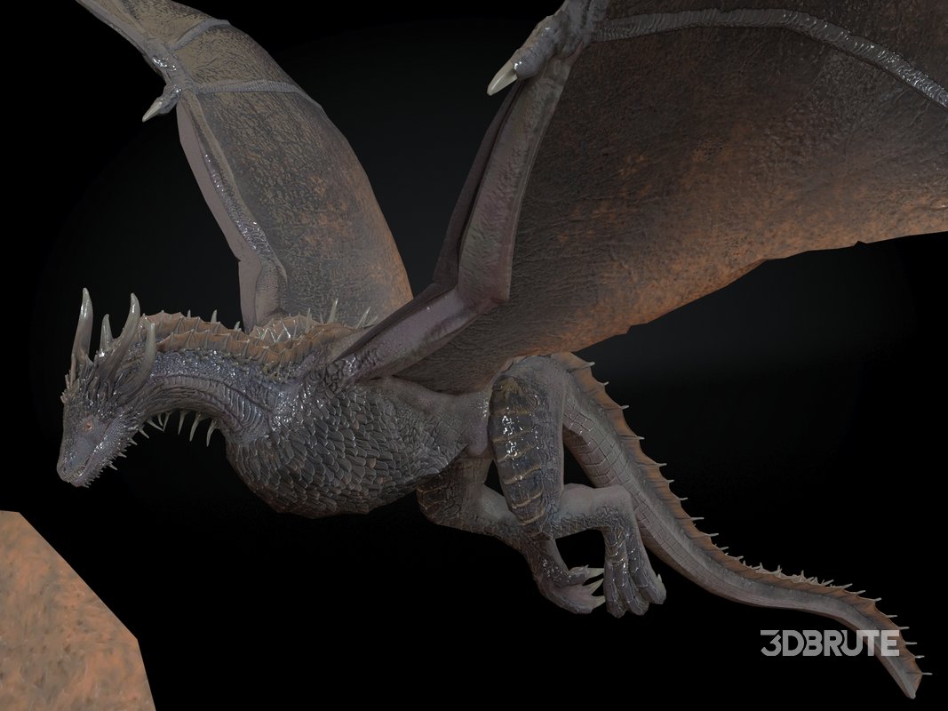 dragon fantasy character 3d model 3dbrute
