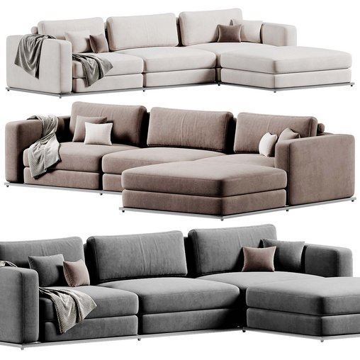 Milo Modular Sectional 3d Model 3dbrute