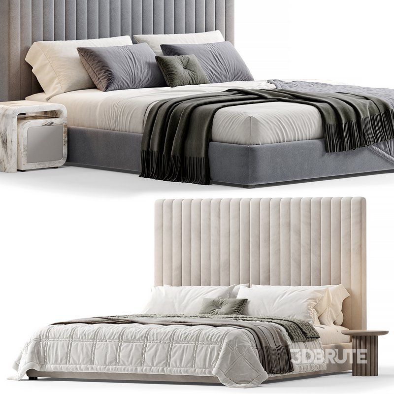 Adelaida 160,200 Bed By Cosmorelax 3d model 3dbrute