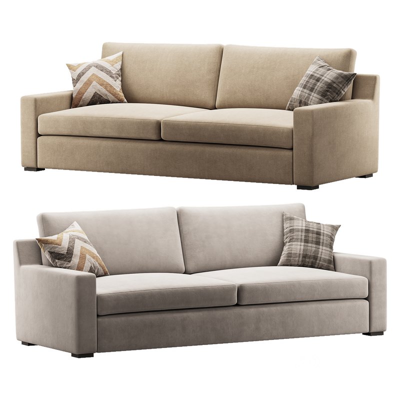 Sutton Large Sofa 3d model 3dbrute