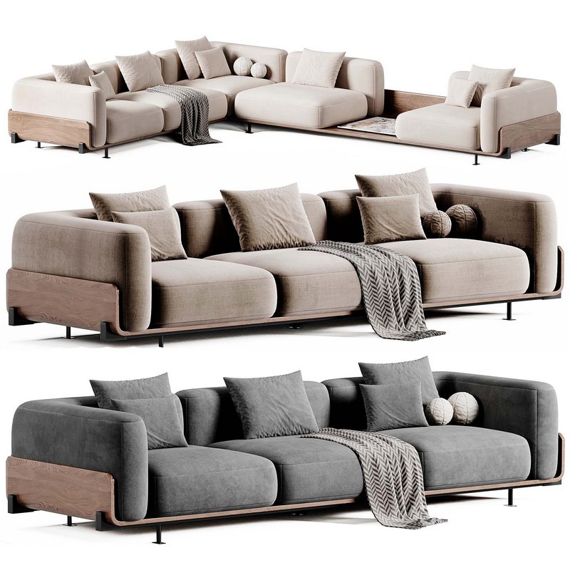 Positano Sofa By Casa 3d model 3dbrute