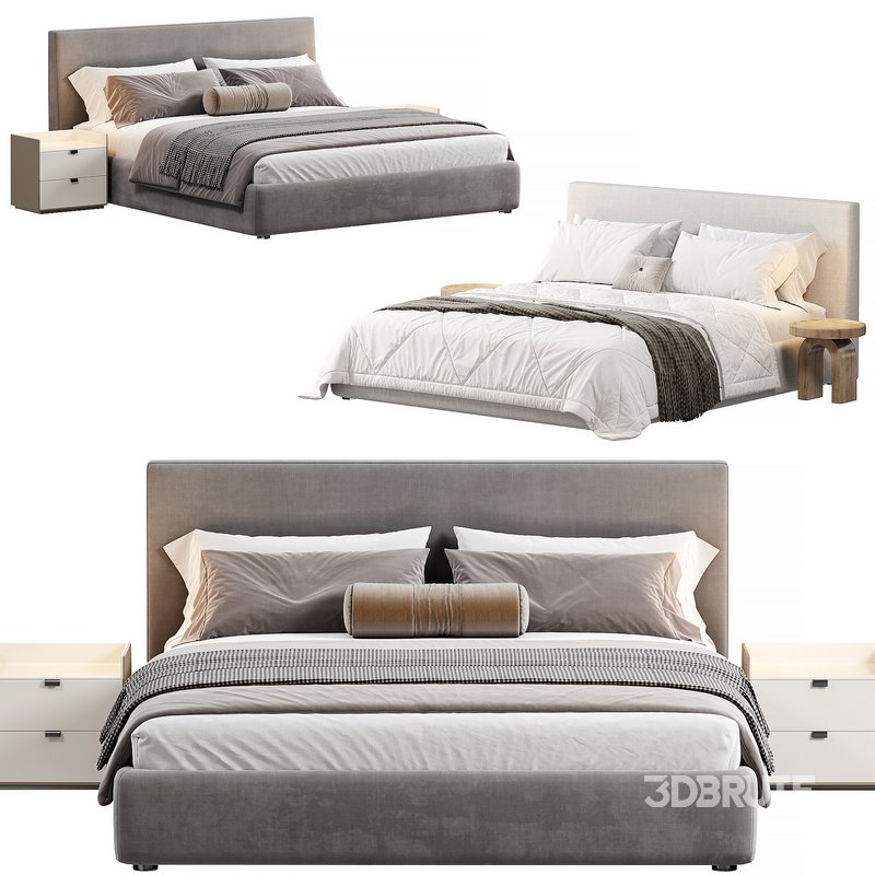 RAY Bed flexteam 3d model 3dbrute