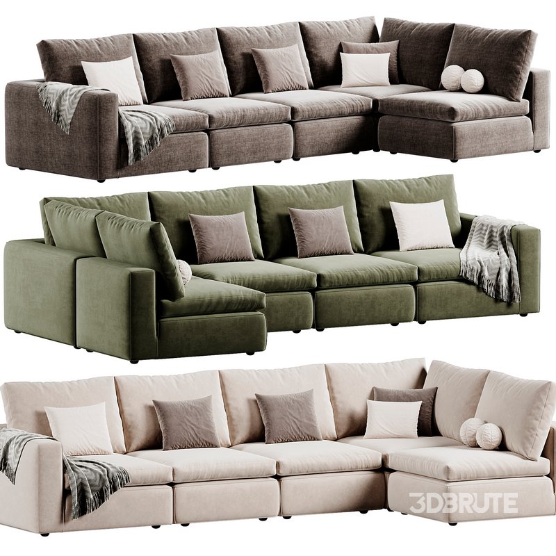 Sofa FLUFFY 3d model 3dbrute