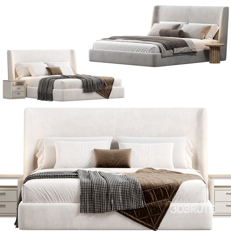 Echo Bed by Domkapa 3d model 3dbrute