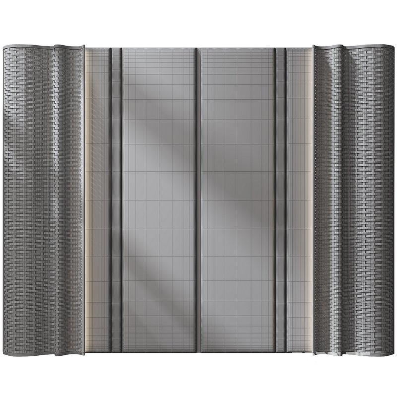 Wavy Lattice Panel 3d model 3dbrute