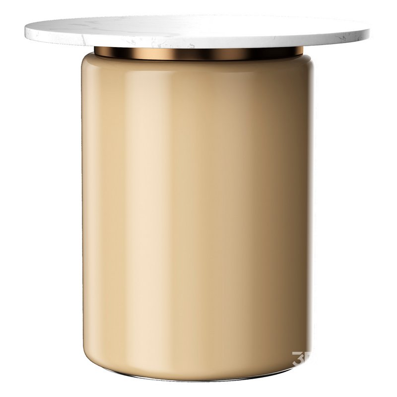 Tall Infinity Glass Side Table 3d model 3dbrute