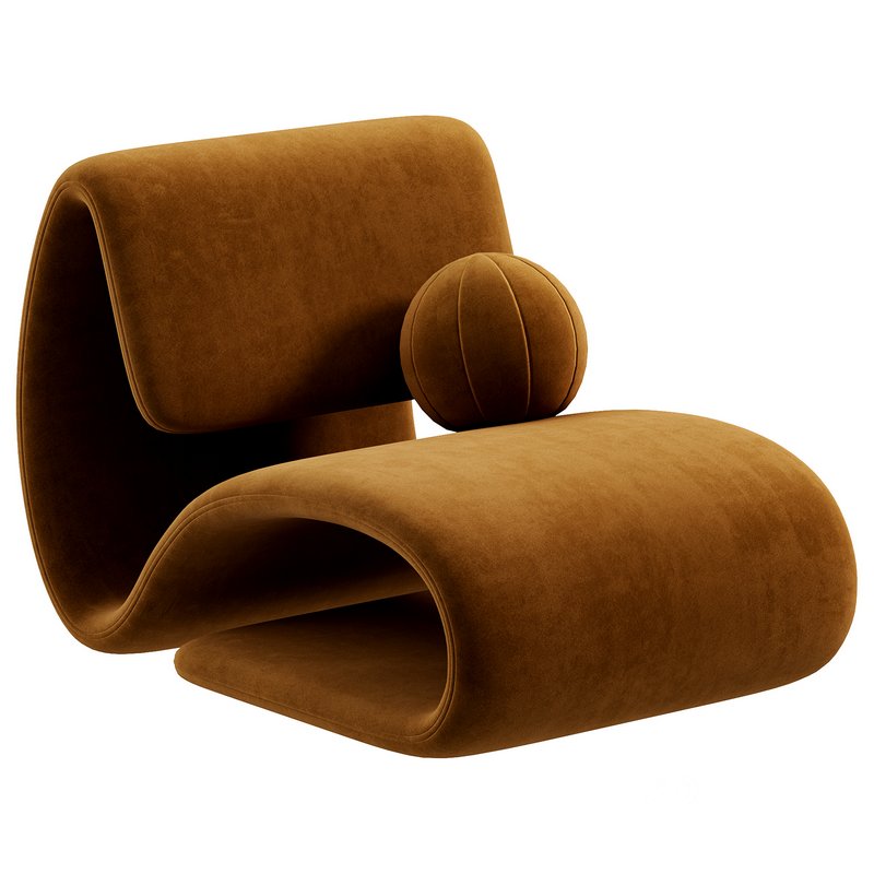 DUBNA lounge chair by Dan Form 3d model 3dbrute