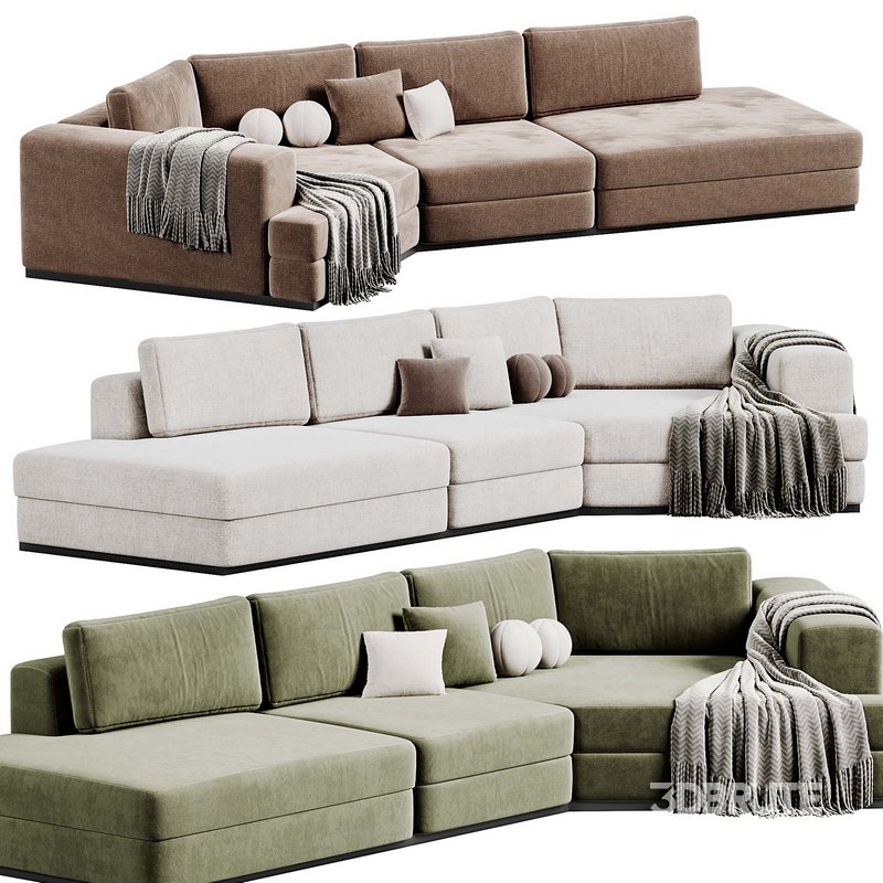 Rene Diagonal Sofa By Mononova 3d model 3dbrute