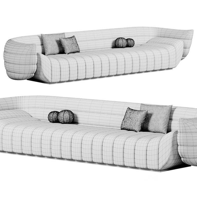 Tactile Sofa By Baxter 3d model 3dbrute