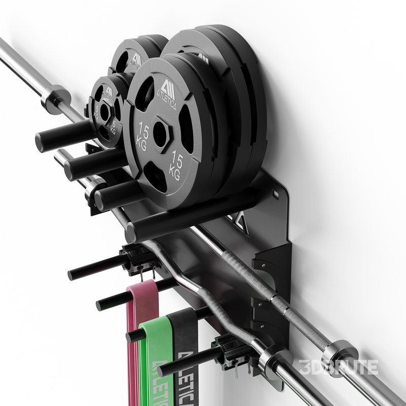 Blade wall mount weights - 3dbrute : 3dmodel furniture and decor